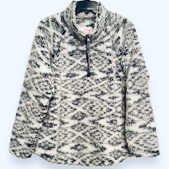 Cozy Sherpa | Jackets & Coats | Cozy Sherpa Size Xl Aztec Black White ...